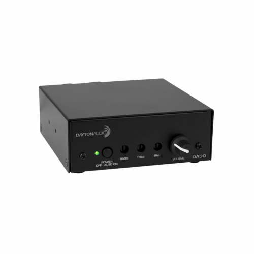 Köp Dayton Audio DA30 stereoförstärkare i kompakt format på Ljudfokus.se!